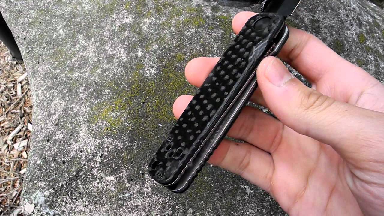 Emerson Mini A-100 Carbon Fiber Scales-John Grimsmo - YouTube