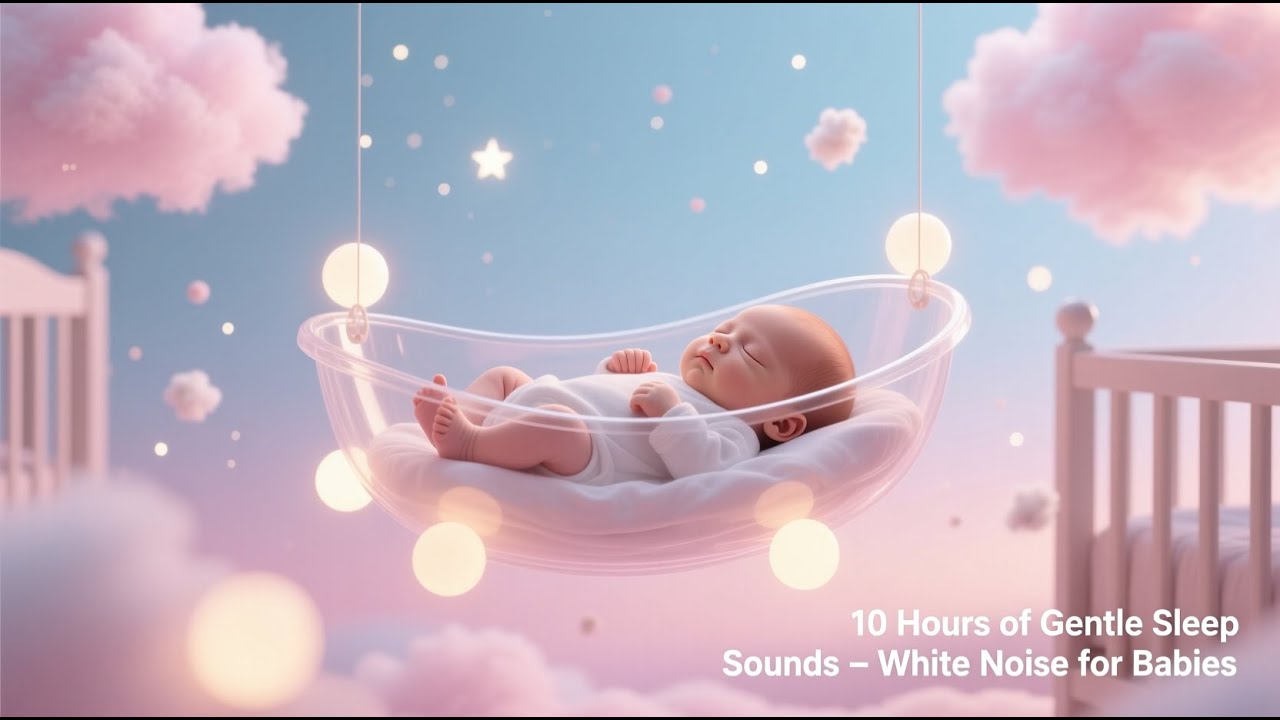 White Noise for Babies 10 Hours of Gentle Sleep Sounds for Newborns ...