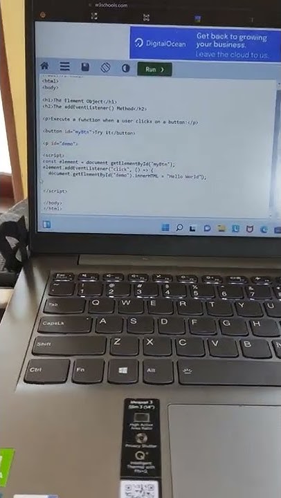 Contoh Penggunaan Event Onclick Di Javascript Modern Ngoding Coding Javascript Programming