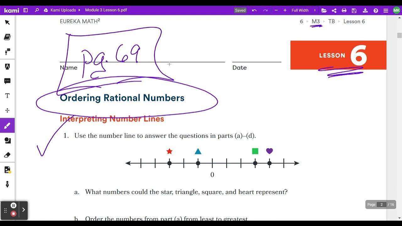 Eureka Squared - Grade 6 - Module 3 - Lesson 6 - YouTube