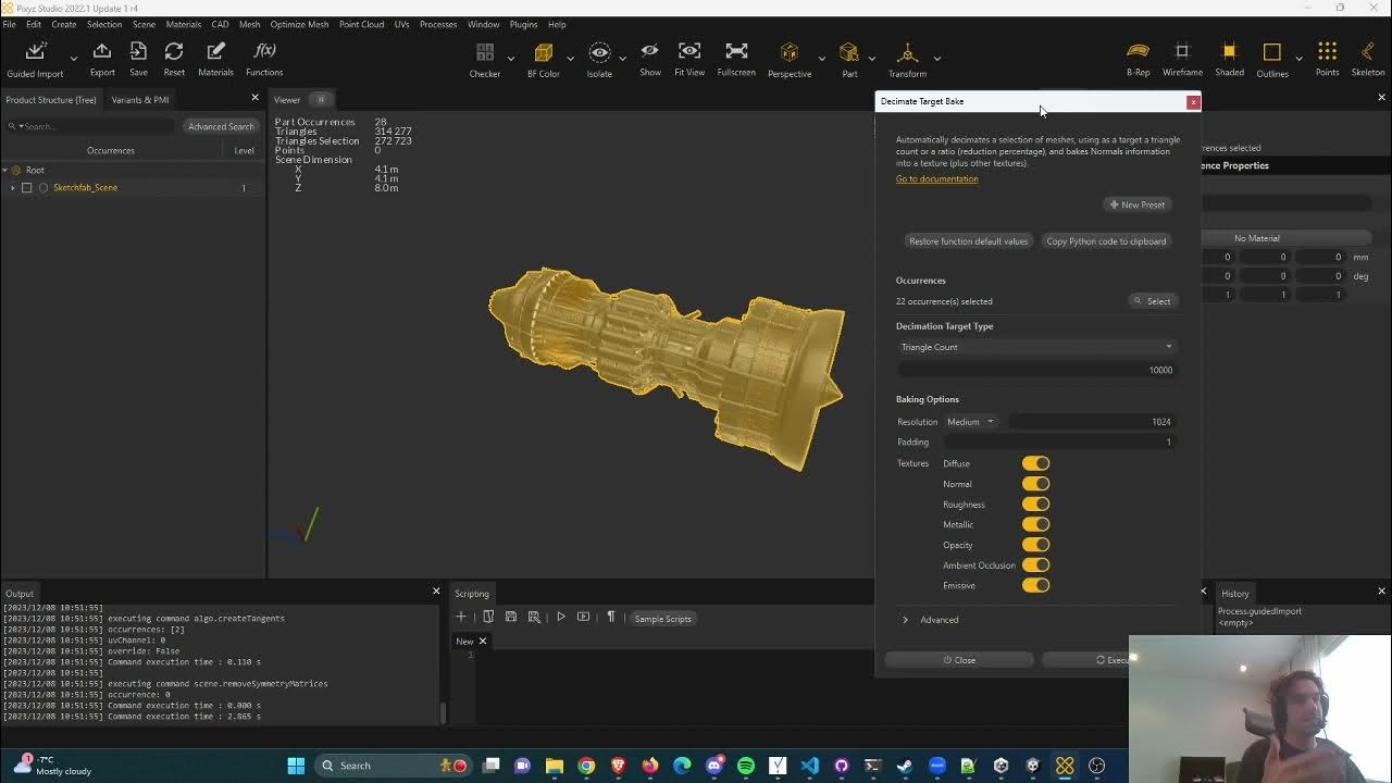 Pixyz Studio 101: Simple optimization of a CAD model for Unity - YouTube