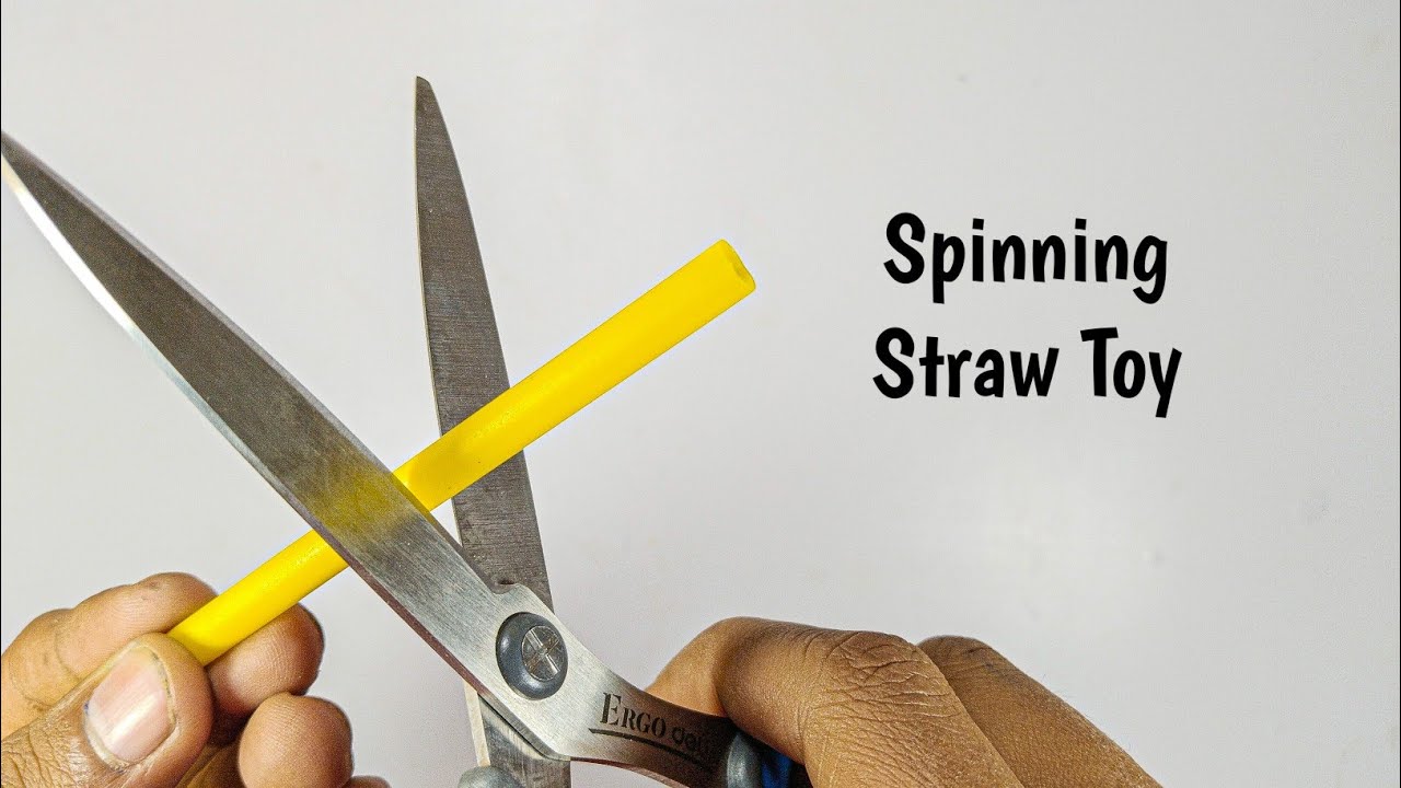 New Spinning Straw Toy || Easy Spinning Toy - YouTube