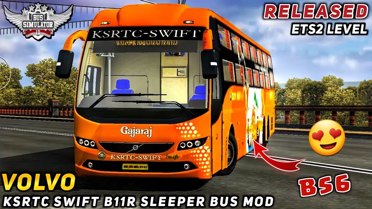 download KSRTC SWIFT VOLVO SLEEPER BUS MOD for bus simulator indonesia ...