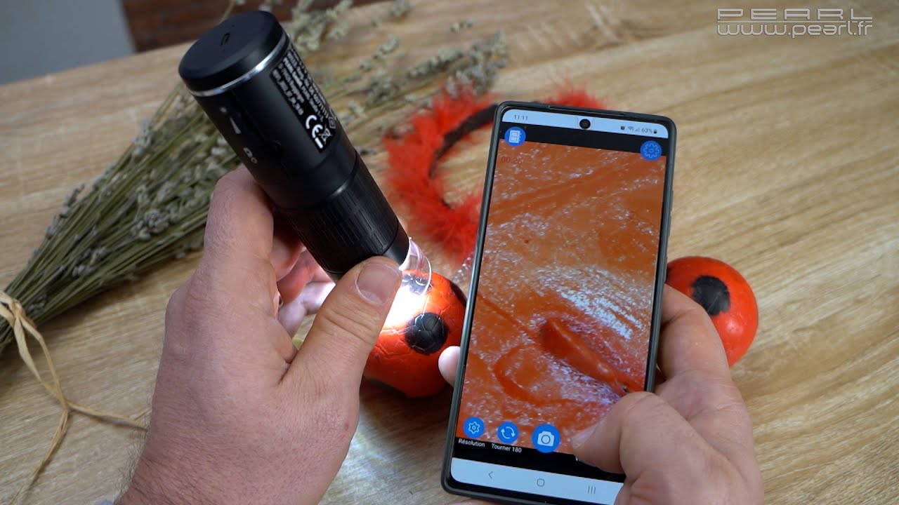 Microscope nomade Full HD connecté avec grossissement 1000x Somikon ...