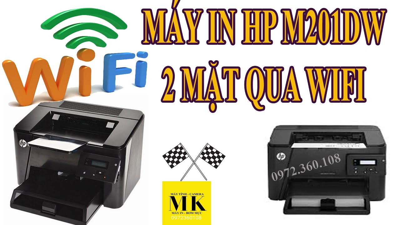 MÁY IN HP M201DW 2 MẶT QUA WIFI - YouTube