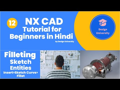 Fillert Command\\Fillerting Sketch Entities\\ Command in NX CAD//NX - CAD Tutorials for ...