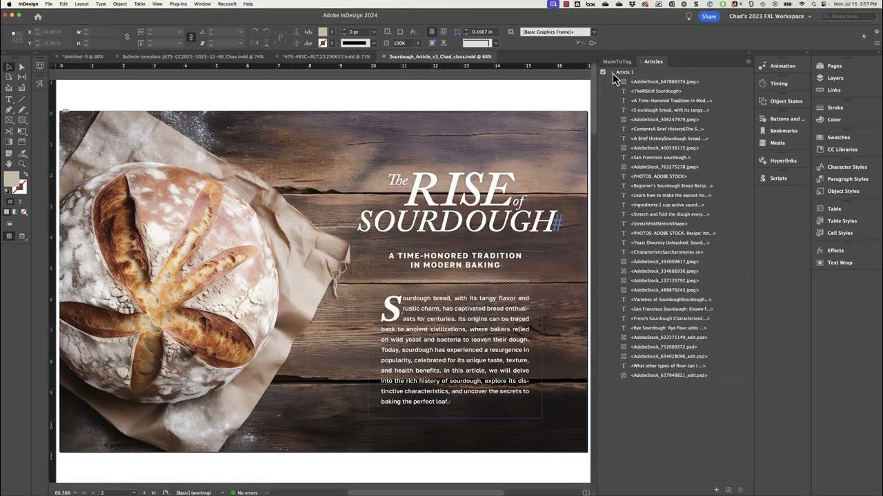 Articles Panel Accessibility Script for Adobe InDesign - YouTube