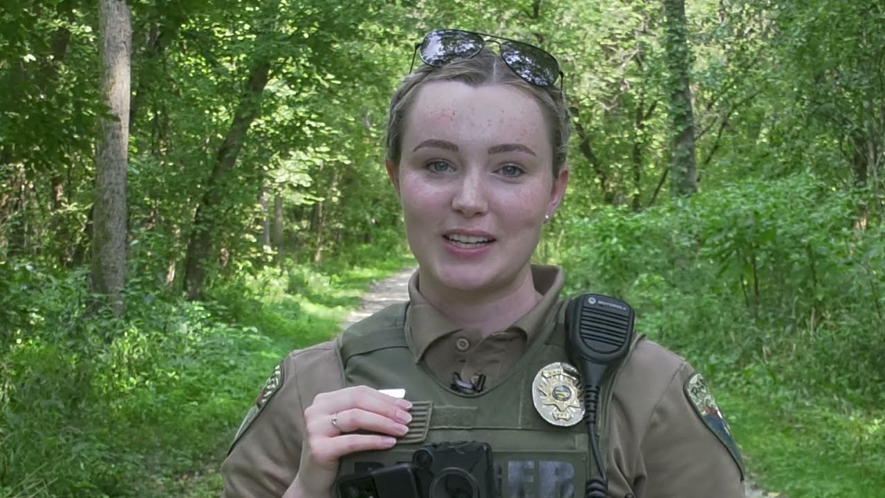 Park Ranger On Patrol Bike
