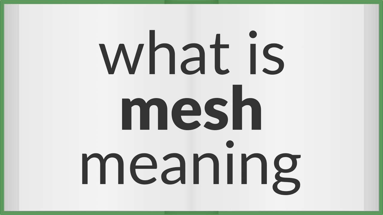 Mesh Meaning Of Mesh YouTube mesh-meaning-of-mesh-youtube