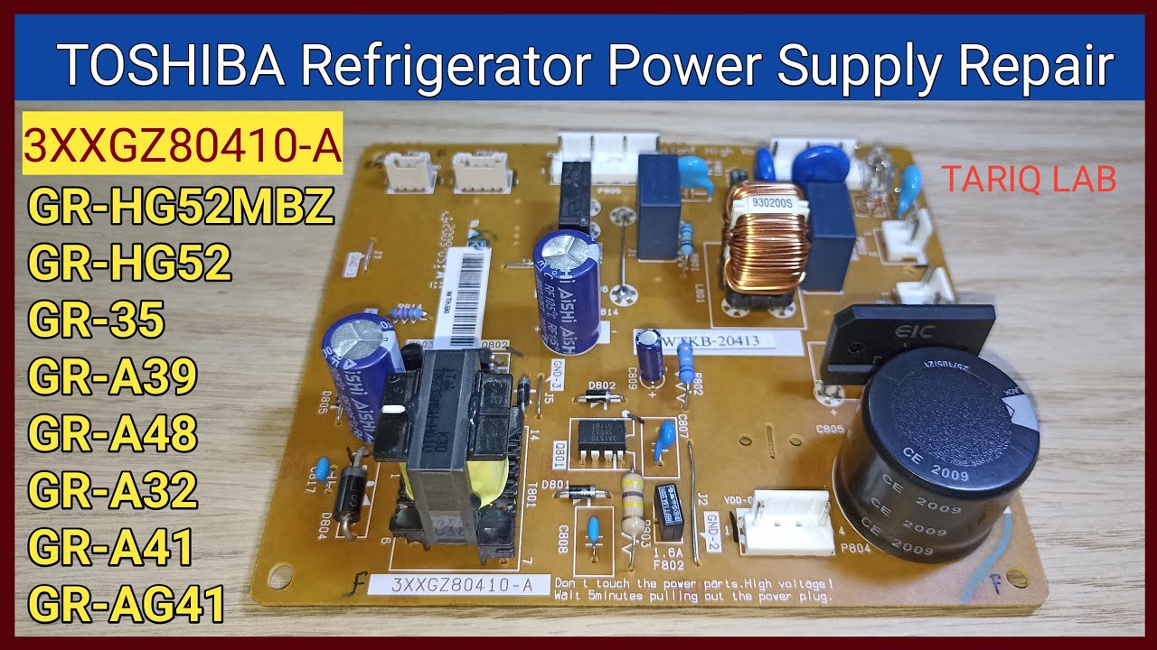 TOSHIBA Refrigerator Power Supply Repair - YouTube