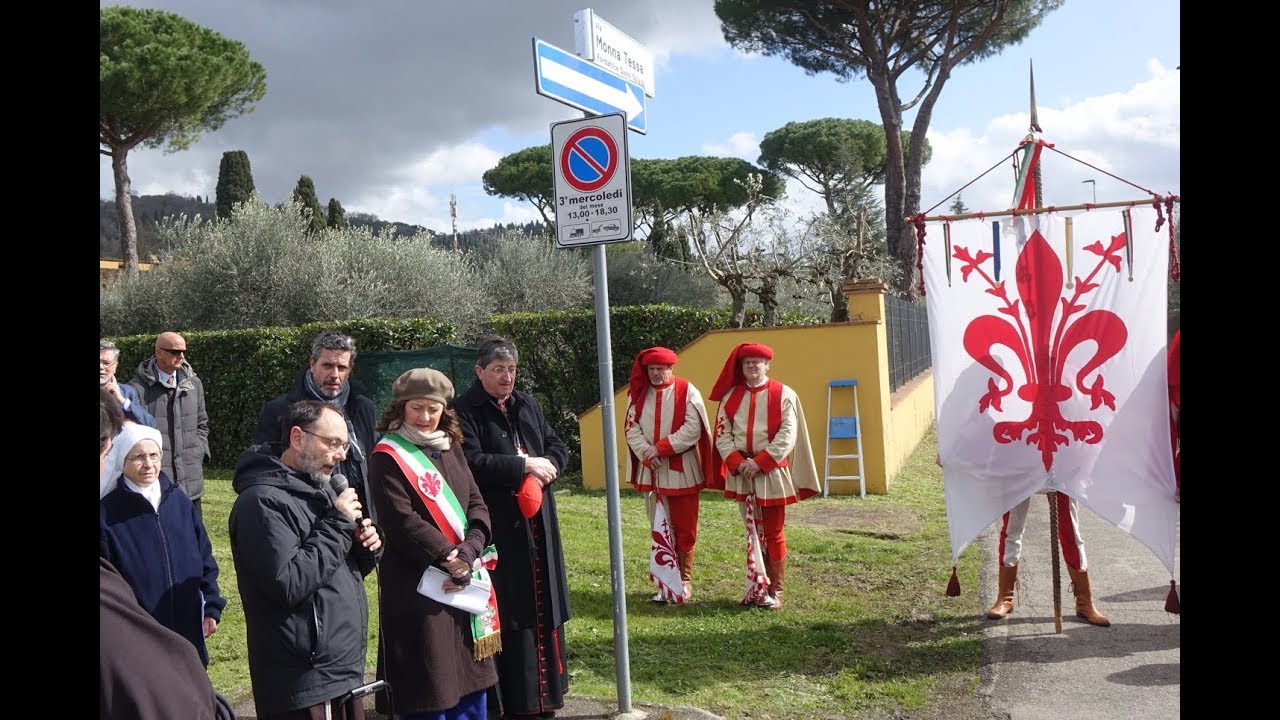 Comune di Firenze intitola una strada di Careggi a Monna Tessa - YouTube