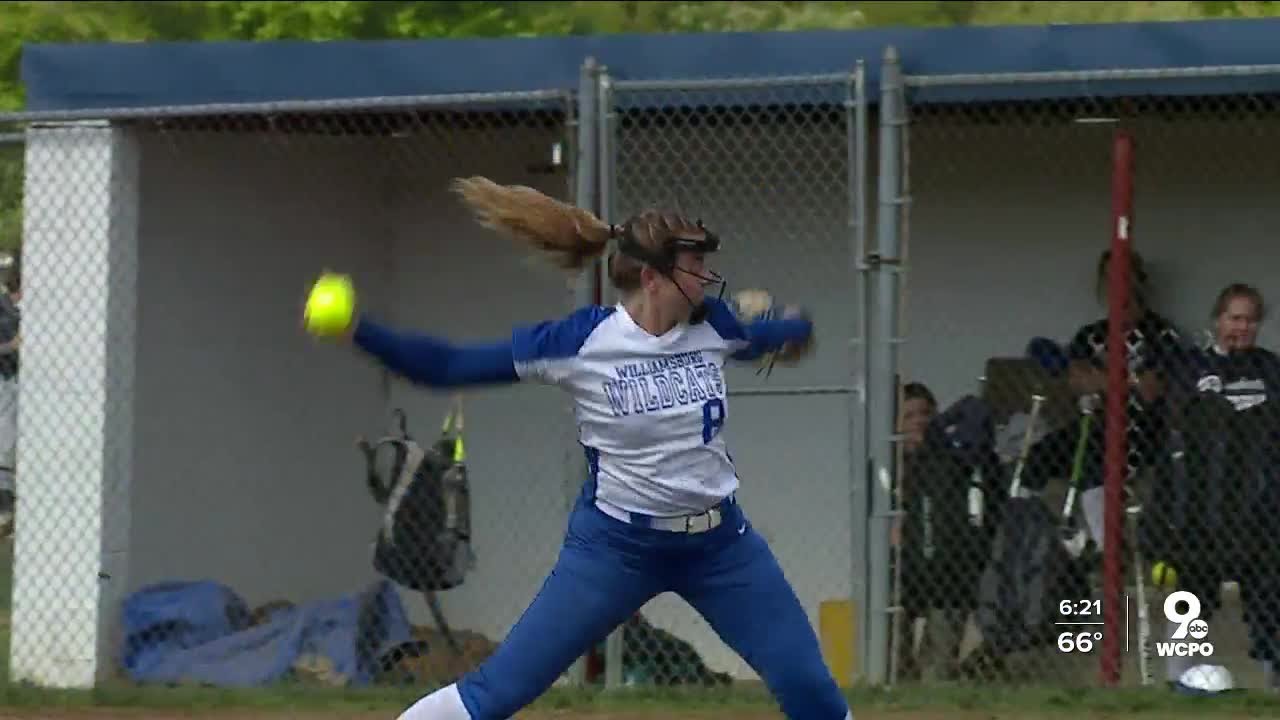 Williamsburg senior pitcher Madi Ogden throws her fourth perfect game ...