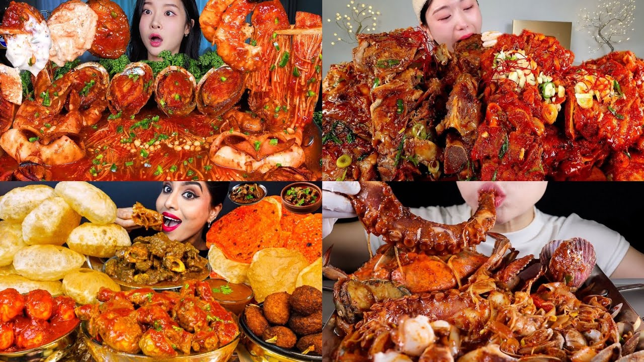 BEST *SATISFYING BIG BITES* MUKBANG ASMR COMPILATION pt.58 - YouTube