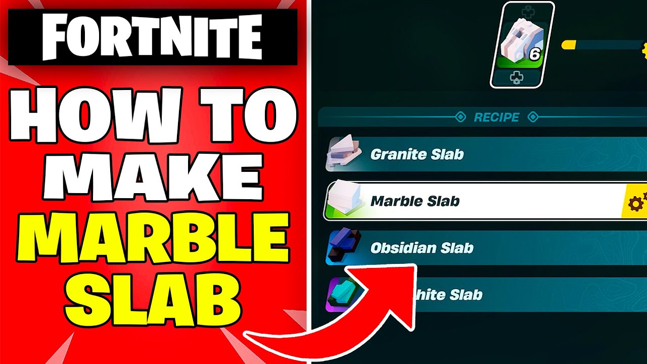 How to Make Marble Slab Lego Fortnite - YouTube