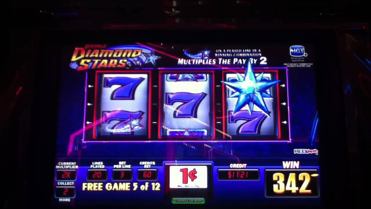 IGT Double Diamond Stars Slot Bonus - YouTube