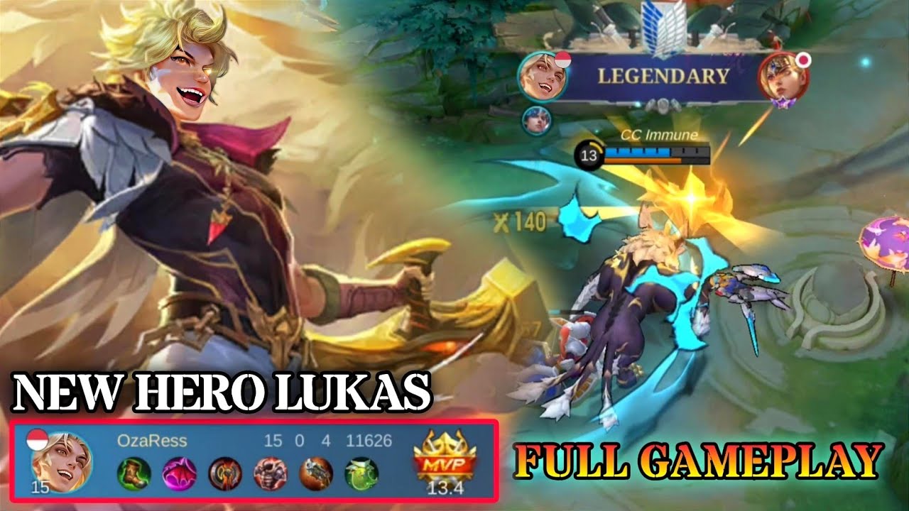 New Hero Lukas Beast of Light - Mobile Legends Bang Bang - YouTube