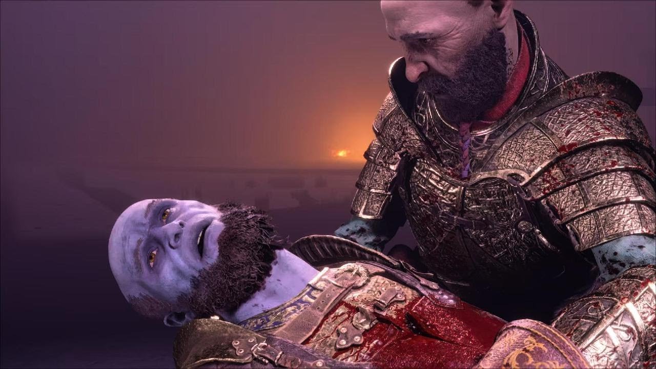 Brok's death (God of War Ragnarök) - YouTube