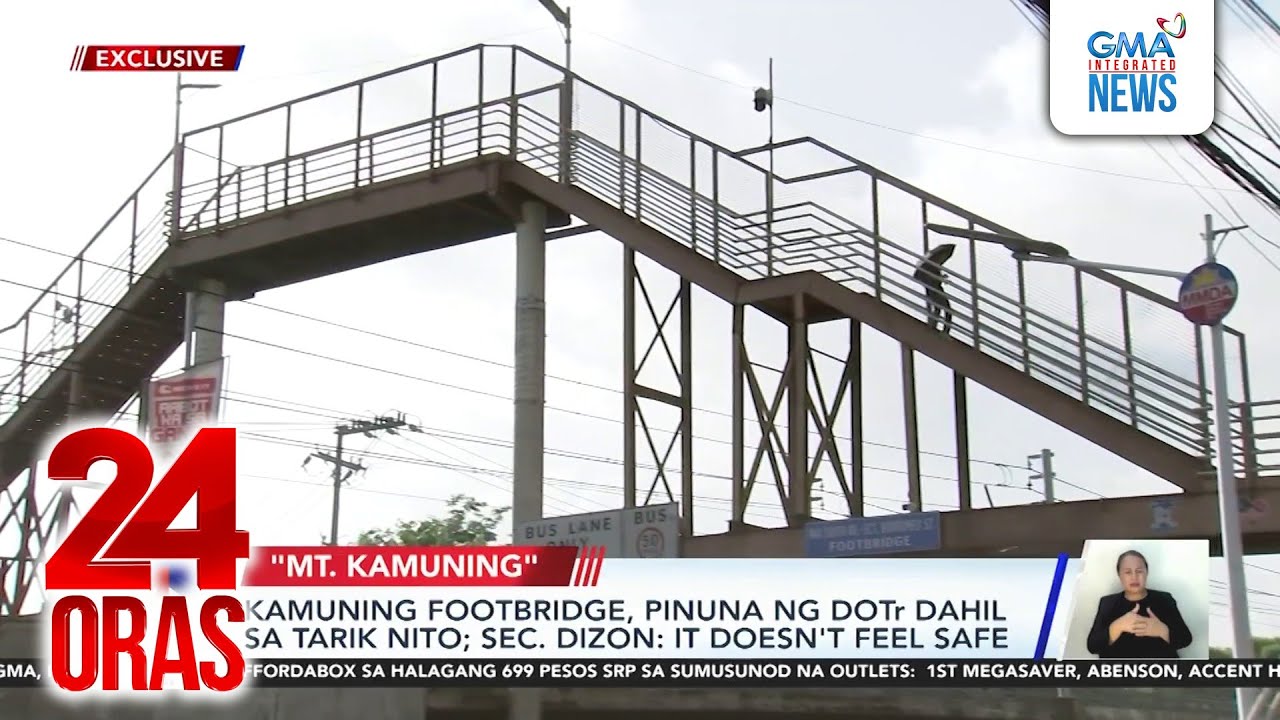 Kamuning footbridge, pinuna ng DOTr dahil sa tarik nito; Sec. Dizon: It ...