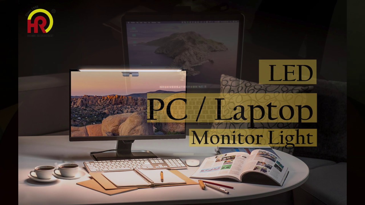 LED PC / Laptop Monitor Light - YouTube