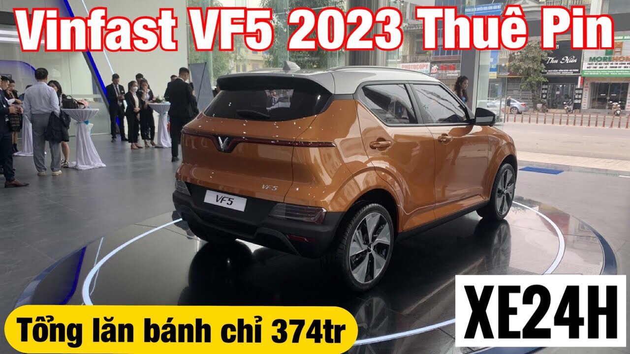 Vinfast VF5 Thuê Pin 2023. Tổng chi phí lăn bánh chỉ 374tr - YouTube