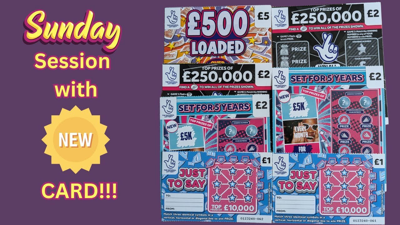 Sunday Session with NEW CARD!! UK National Lottery Scratch Cards. - YouTube