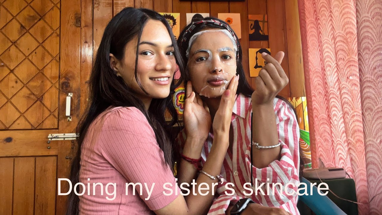 Doing my sister’s SKINCARE | skin care at home | - YouTube