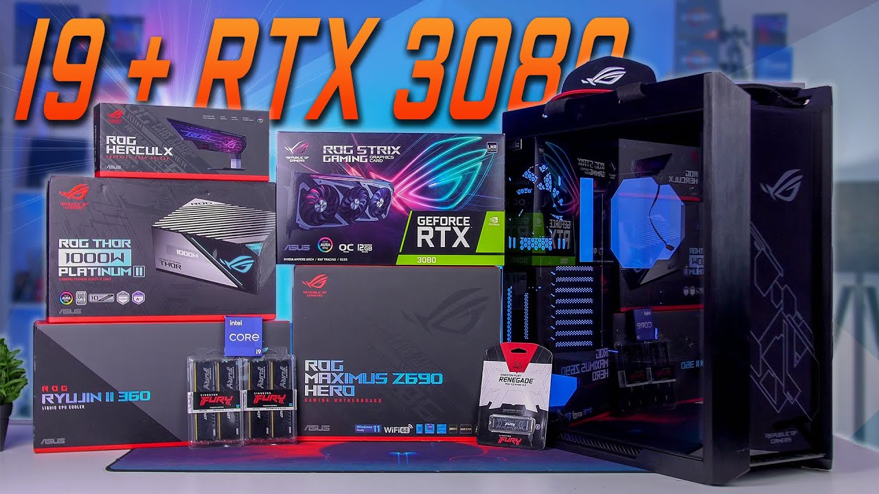 Crazy $3500 ROG Gaming PC Build + 1440P & 4K Benchmarks - YouTube