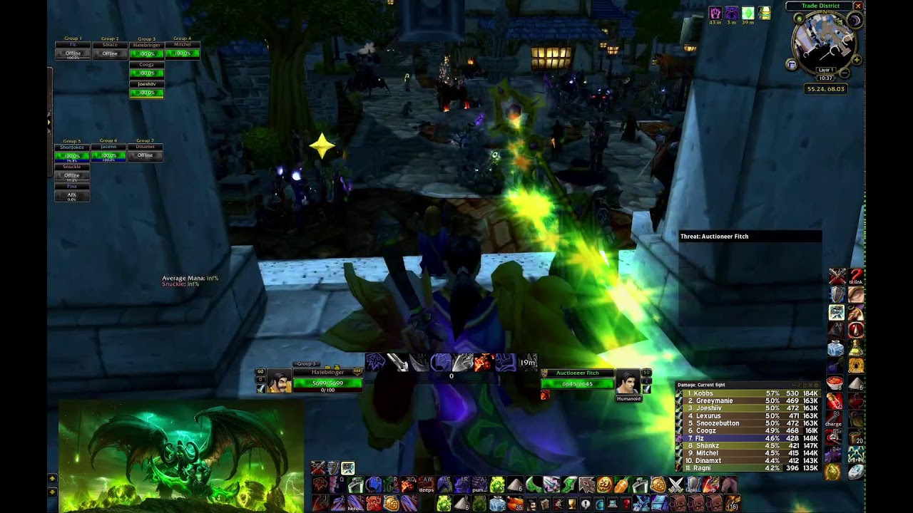 WOW WARRIOR raid zg/aq/aq20/bwl - YouTube