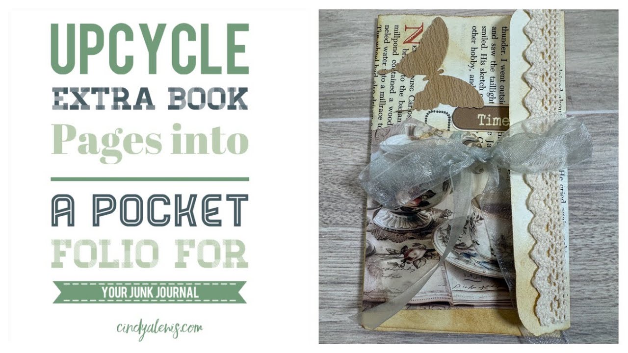 Upcycle Extra Book Pages into a Pocket Folio for Your Junk Journal ...