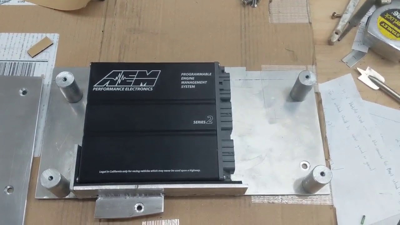 Supra MKIV Custom AEM ECU Mount Cover - YouTube