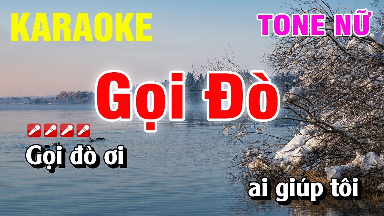 Karaoke Gọi Đò Tone Nữ Nhạc Sống | Nguyễn Linh - YouTube