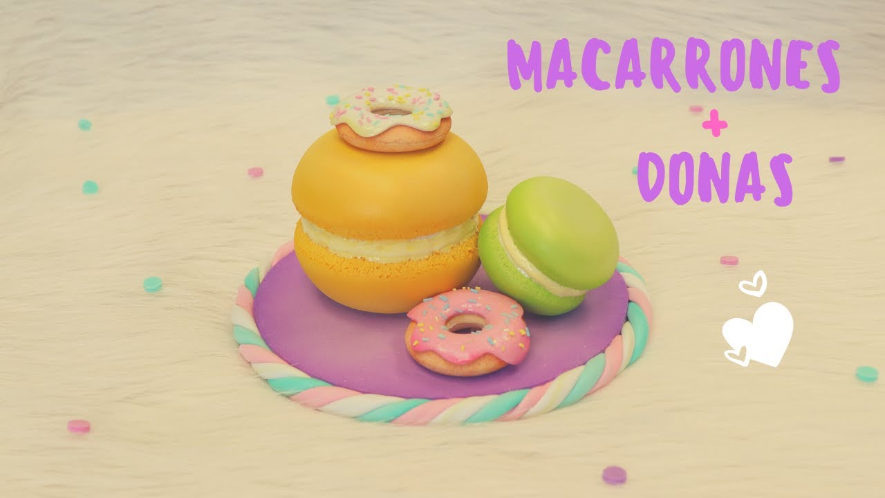 Como hacer donas y macarrones en foami 🍥🥯🍩 - YouTube