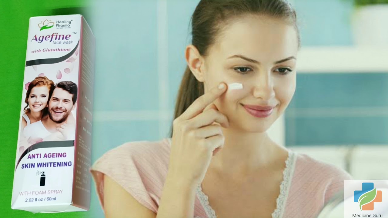 Agefine Face Wash for Skin Whitening & Anti ageing with L Glutathione ...