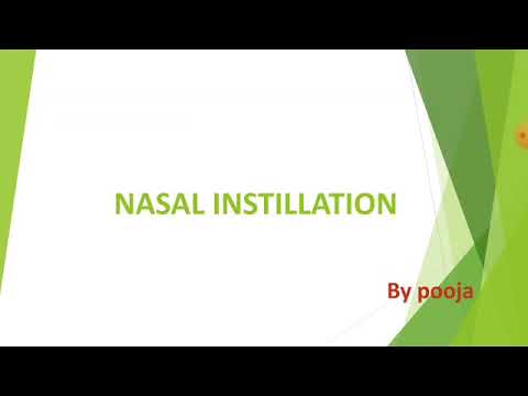 Nasal instillation - YouTube