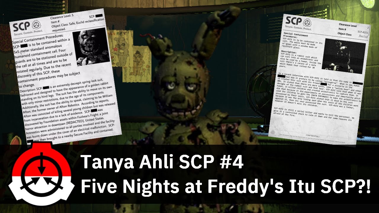 Apakah Springtrap Itu Adalah SCP Asli? (Tanya Ahli SCP #4) - YouTube