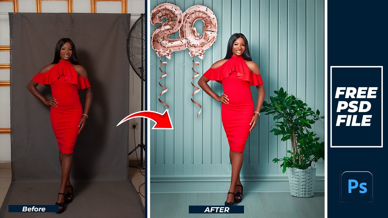 Master Birthday Studio Photo Manipulation in Photoshop with Free PSD ...