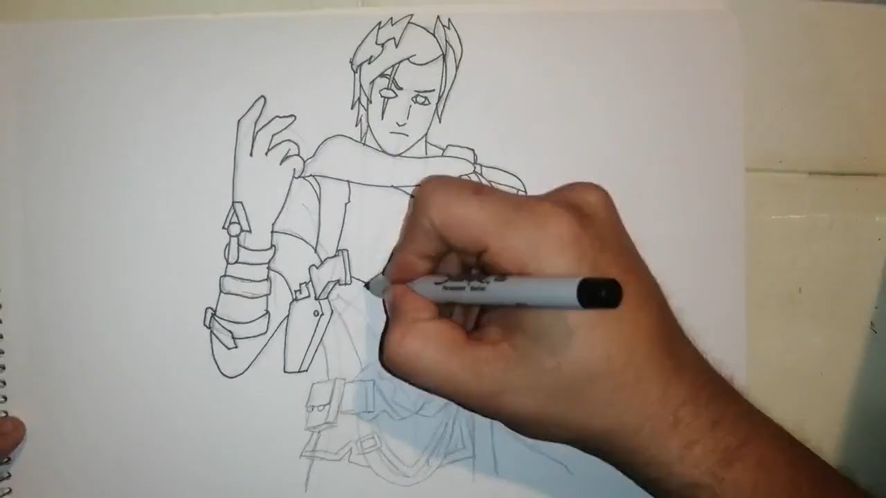 How to draw Midas Olympus Fortnite - YouTube