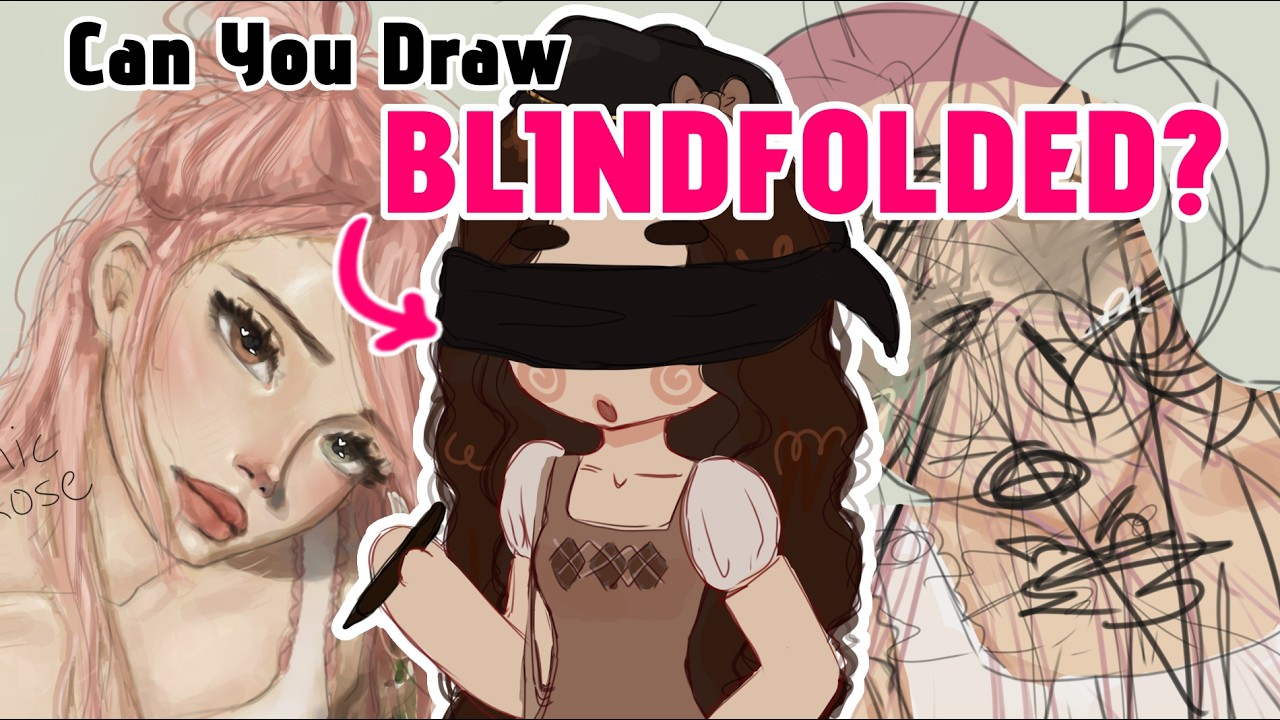 Can YOU draw BLINDFOLDED?! - YouTube