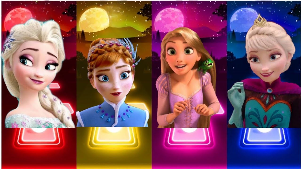 Elsa Let It Go Vs Moana How Far I'll Go - Anna Do You Want Build A ...