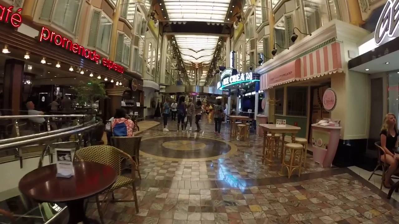 Liberty of the Seas - Royal Promenade walk through - YouTube