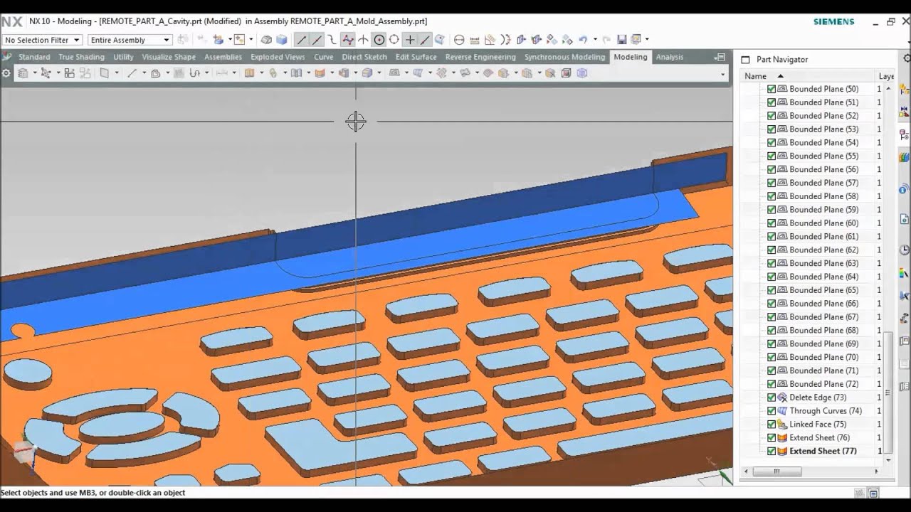 NX 10 Tooling Design. Part 2 - YouTube