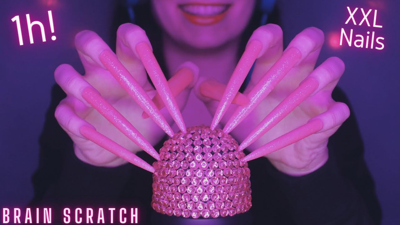 Asmr Mic Scratching Brain Scratching With Rhinestones On Mic And Long