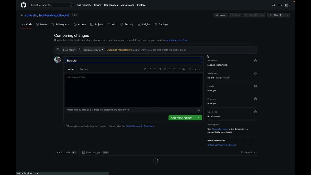 Devlog | merging session | Merging the refactor branch into main - YouTube