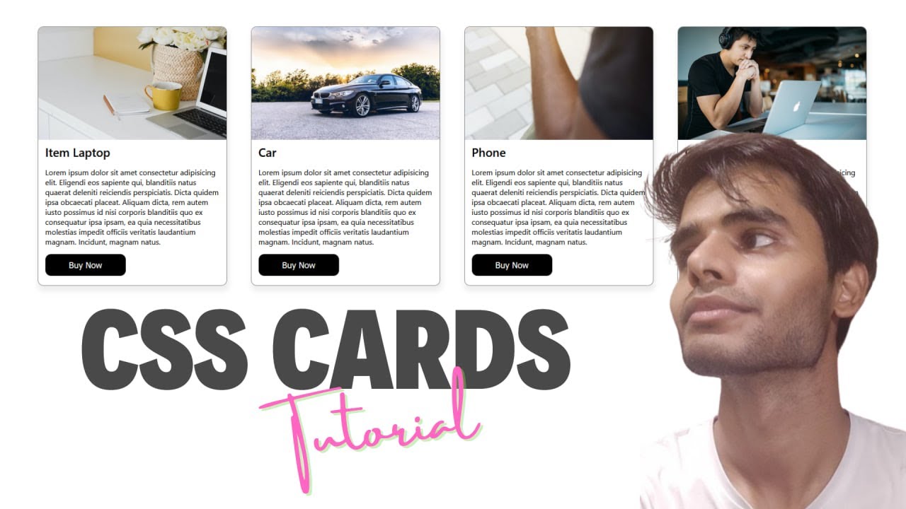 Css Cards Tutorial Create Cards Using Css Easiest Method Youtube 9074