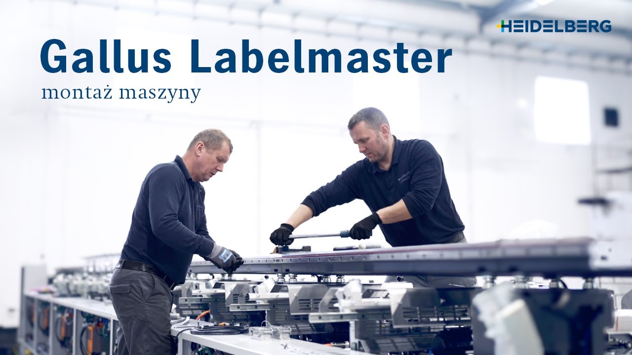 Montaż maszyny Gallus Labelmaster w drukarni fleksograficznej Admark ⚙️ ...