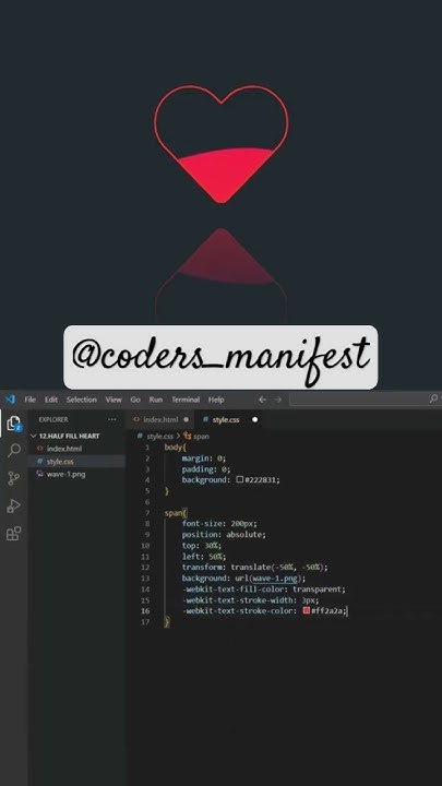 CSS Heart Filling Animation Tutorial 😍 | Step-by-Step Guide - YouTube