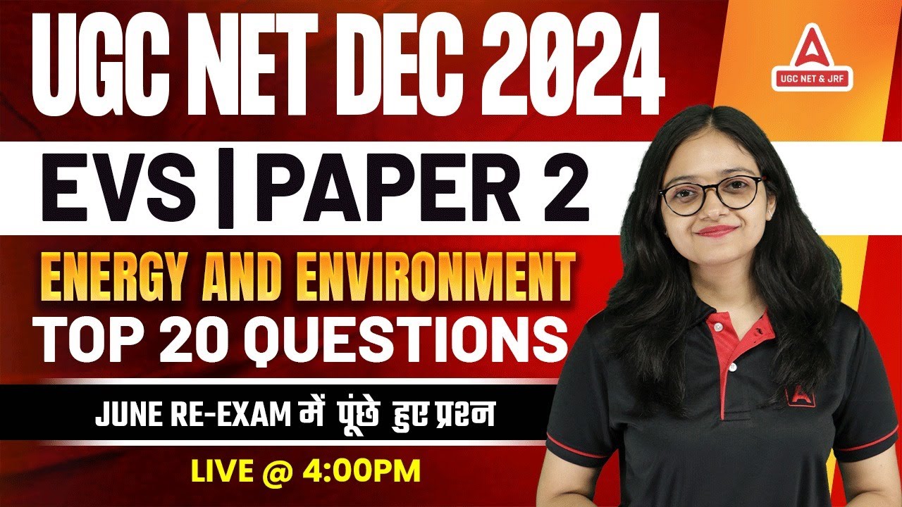 UGC NET EVS Paper 2 | Energy and Environment ( Top 20 Questions ) | UGC ...