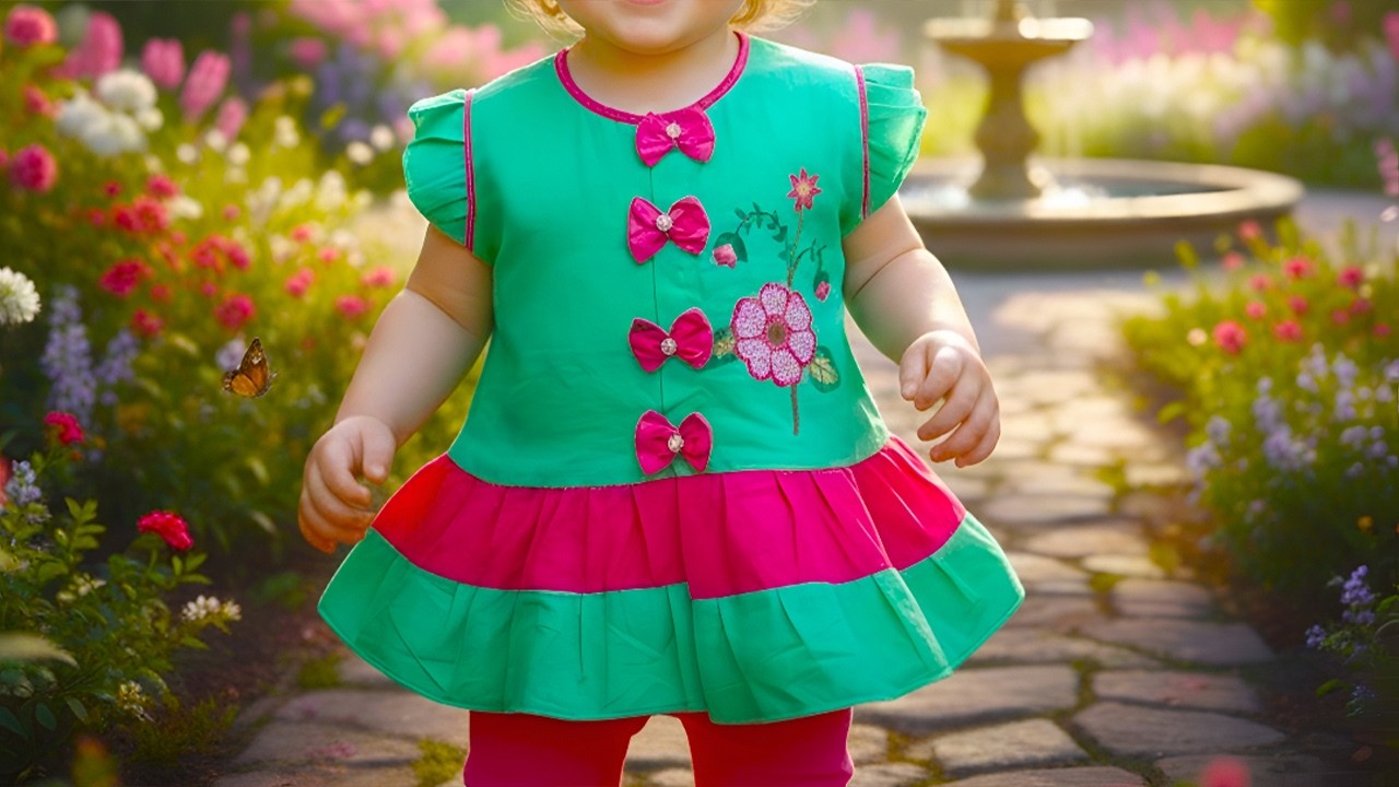 CUTEST Hand Embroidered Frock Design for Baby Girl - YouTube