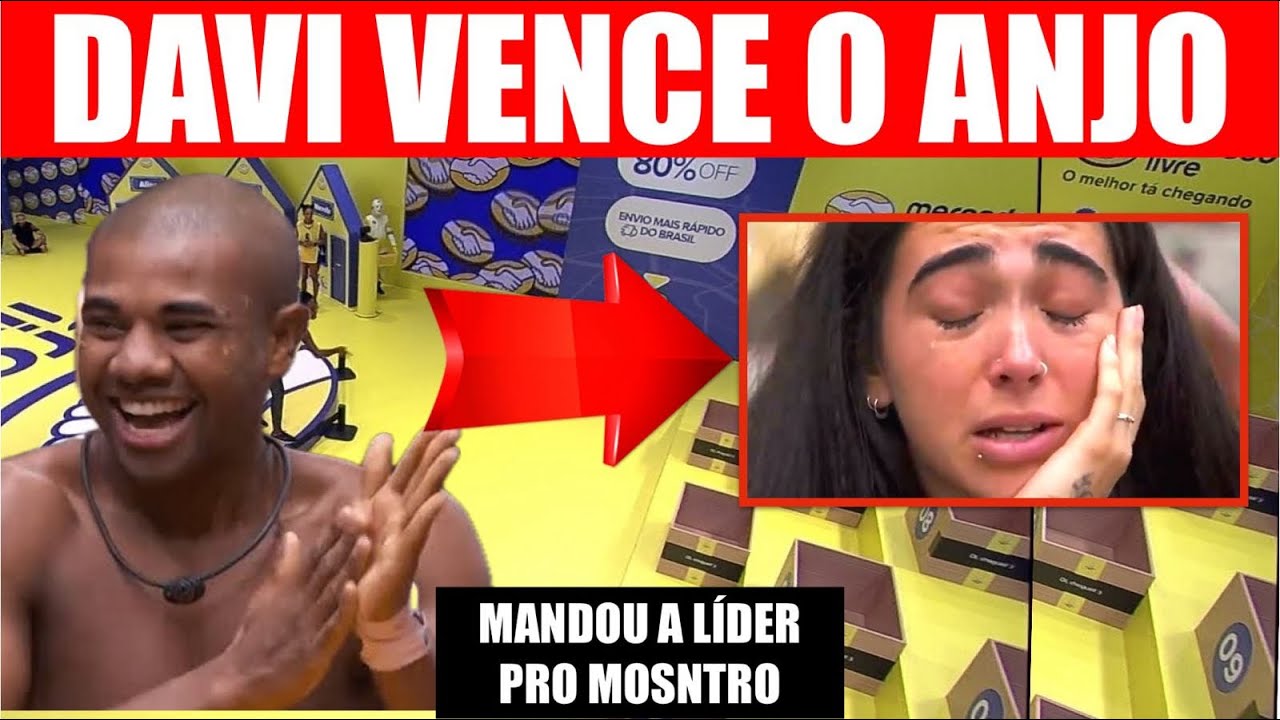 DAVI VENCE O ANJO E COLOCA A LÍDER GIOVANA NO CASTIGO DO MONSTRO.. ELA ...