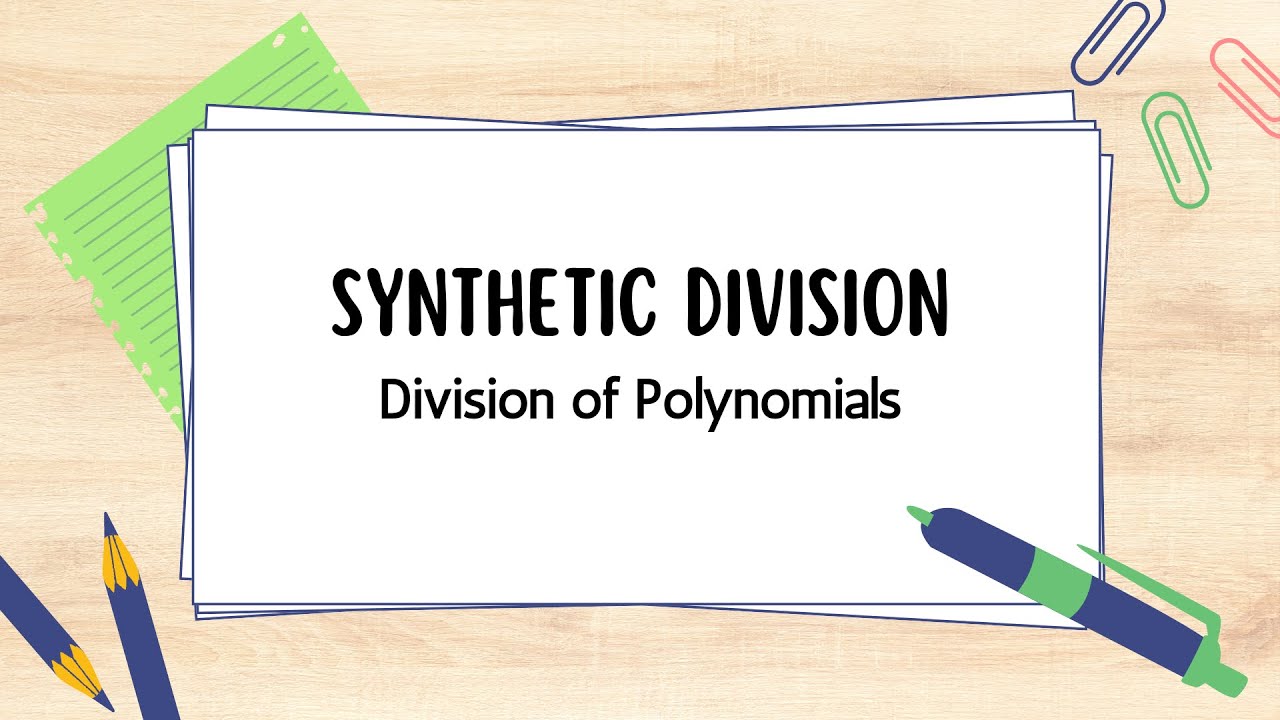 SYNTHETIC DIVISION - YouTube